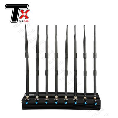 China Tischplattendes 8 Antennen-Störsender-5 - 20 Meter drahtlose Signal-Blocker- zu verkaufen