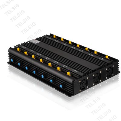 China 14 Channels 5G Signal Jammer For Cell Phone 2345G WiFi GPS VHF UHF Lojack for sale