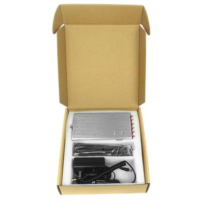 中国 携帯電話2G 3G 4G 5Gの妨害機GPS GSM VHF UHF Lojack Wifi信号のブロッカーを詰め込む車車12チャネル 販売のため
