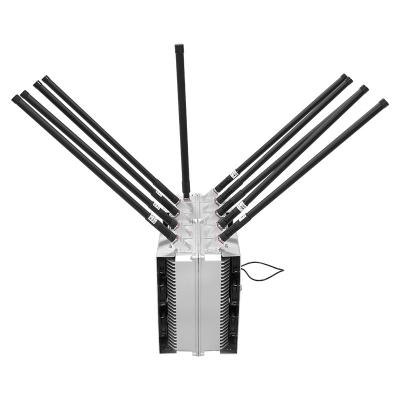 China 1km 10 Channel 433mhz 868mhz 2.4ghz 5.8ghz Drone Jammer Integrated Detection Device for sale