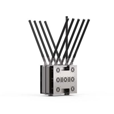 中国 1km 10チャンネル 433mhz 868mhz 2.4ghz 5.8ghz ドローンジャマー 統合検出装置 販売のため