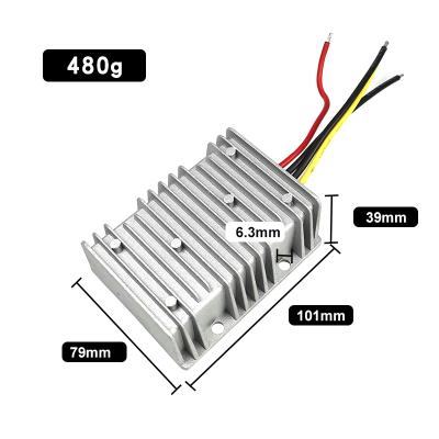 China 24V 28V 32V 100V 20A power converter, DC-DC boost module, vehicle-mounted transformer for sale
