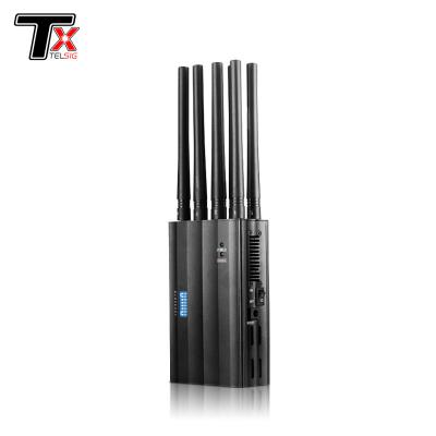 China Handheld 5G Cell Phone Signal Jammer 8 Channel High Gain Signal Blocker for sale
