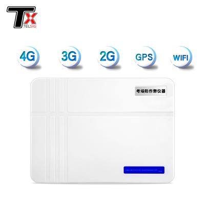 China White Built In Antenna Desktop Mobile Phone Signal Jammer for sale