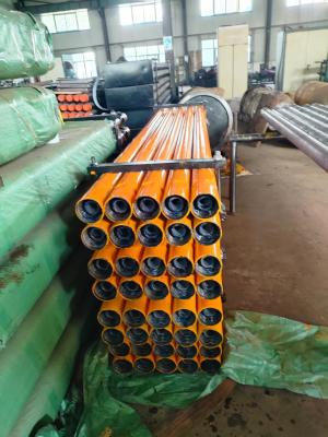 Cina Acciaio al carbonio 8,56 mm tubo di trivellazione robusta costruzione a doppia parete 73/76/89 mm OD Nero/blu in vendita