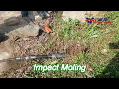 impact moling pneumatic piercing tool for horizontal boring