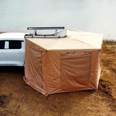 Cina automobile di 4wd Foxwing tenda resistente di campeggio del baldacchino dell'automobile della tenda del fan da 270 gradi in vendita