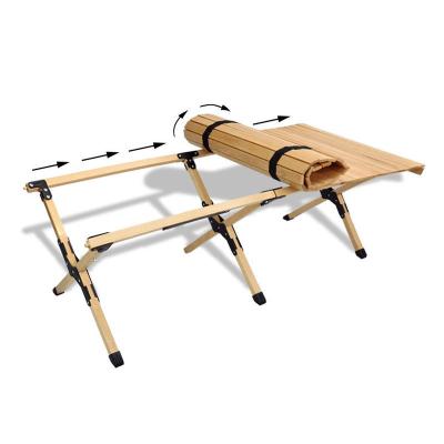 Cina Il BARBECUE piegante all'aperto portatile della Tabella di picnic della spiaggia di 60CM X di 120 rotola sulla piegatura di legno in vendita