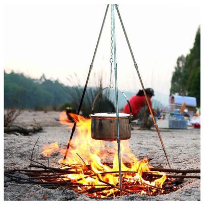Cina Il gancio del vaso del treppiede della griglia della stufa del BARBECUE del fuoco di accampamento di 6 persone fa un picnic lega di alluminio del sostegno del fuoco in vendita