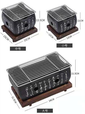 Cina stufa superiore di Mini Japanese Korean Bbq Grill della griglia della stufa dell'interno che non dà fumo del quadrato 1.2kg in vendita