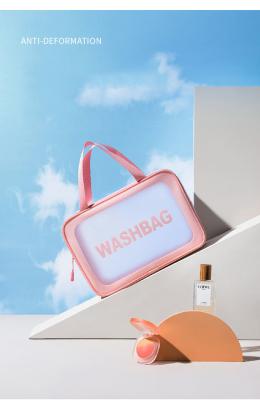 Cina Il portatile trasparente impermeabile della borsa dell'articolo da toeletta di viaggio del PVC compone l'organizzatore Cosmetic Case in vendita