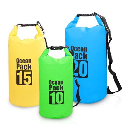 Cina PVC impermeabile dello zaino 500D della borsa asciutta 20l dello zaino asciutto all'aperto 10L in vendita