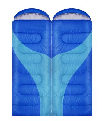 China Double Split Four Seasons Camping Sleeping Gear 1500g Lightweight Hiking Sleeping Bag for sale