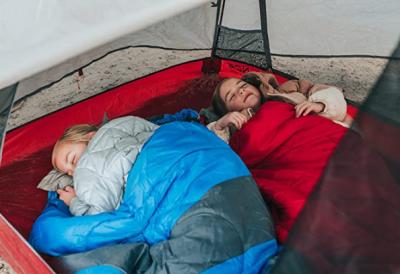 China 190T Polyester Cold Weather Camping Sleeping Gear Insulated Sleeping Pad For Backpacking for sale
