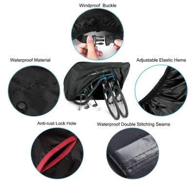 Cina la copertura del mountain bike di 180T 190T impermeabilizza la pioggia della prova per stoccaggio esterno 2kg in vendita