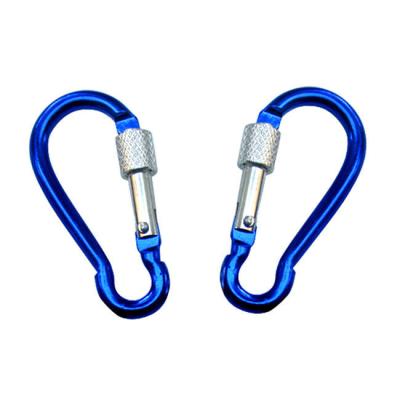 Cina Chiudendo i ganci a chiave improvvisi Logo Aluminum Carabiner Keychain su ordinazione di scalata di montagna della parte girevole in vendita