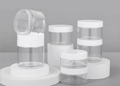 Cina Barattoli di plastica sicuri dell'alimento rotondo di 150ml 250ml con l'imballaggio di Candy del dado dei coperchi in vendita