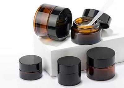 China OEM del ODM tarros cosméticos de cristal de 4 onzas con las tapas Amber Lip Balm Jars en venta