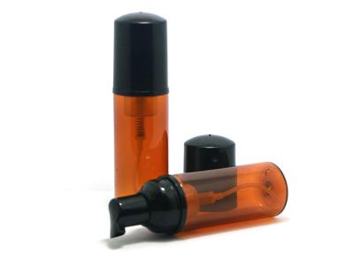 Cina fondo di Amber Foam Pump Bottle Thicken dell'ANIMALE DOMESTICO 150ml con la pompa bianca della mousse in vendita