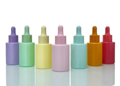 中国 ピペットの厚い底が付いている多色刷り20mlガラス化粧品の点滴器のびん 販売のため