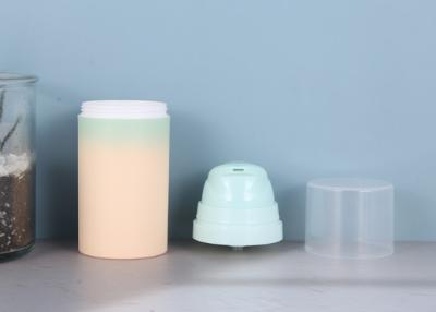 Cina Pendenza glassata rosa vuota a perfetta tenuta della bottiglia senz'aria cosmetica cilindrica 50ml in vendita