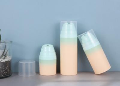 Cina Pendenza glassata rosa vuota a perfetta tenuta della bottiglia senz'aria cosmetica cilindrica 50ml in vendita