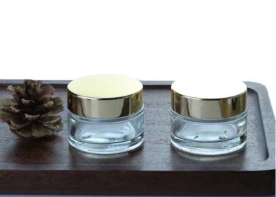 Cina Piccolo barattolo cosmetico di vetro riutilizzabile 30g con il logo di Privated dei coperchi in vendita