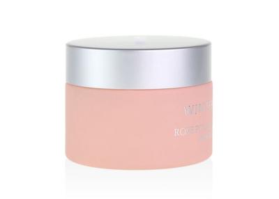 Cina Barattolo cosmetico 2oz di vetro di lusso rosa personalizzabile con il cappuccio d'argento del metallo in vendita