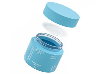 Cina 1oz ha colorato i barattoli cosmetici di vetro svuota il bene durevole dei barattoli della crema di fronte in vendita