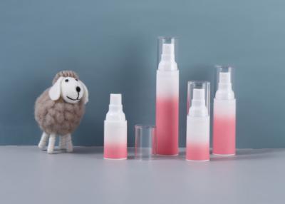 中国 PPのプラスチック15ml化粧品の空気のないびんの注文のペンキの無光沢のピンクOmbre 販売のため