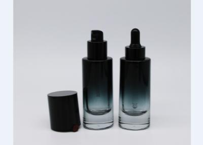 China Zwarte 30ml 1 Ons Lege Kosmetische Flessen Navulbaar met Glaspipet Te koop