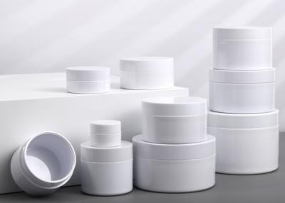 China 4 onzas que hielan la pared gruesa del tarro del sello de cara de los envases blancos cosméticos plásticos de la crema en venta