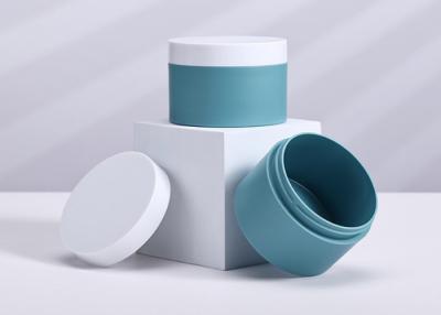China Categoría alimenticia cosmética de los envases del tarro 200ml de Matte Blue Frosted Plastic Cosmetic en venta
