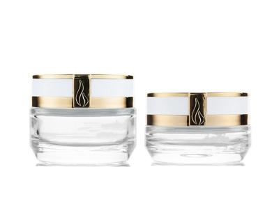 China OEM ODM Luxury Empty Cosmetic Bottles 100ml 50ml Glass Cream Jar 20g 40g for sale