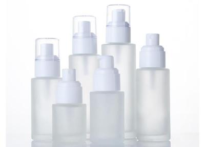 Cina La chiara pompa di vetro glassata del siero imbottiglia le bottiglie vuote di 50ml 100ml Skincare in vendita