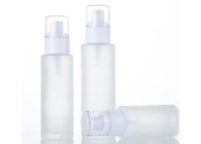 Cina La chiara pompa di vetro glassata del siero imbottiglia le bottiglie vuote di 50ml 100ml Skincare in vendita