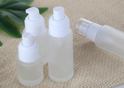 Cina La chiara pompa di vetro glassata del siero imbottiglia le bottiglie vuote di 50ml 100ml Skincare in vendita