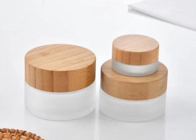 Cina La crema di lusso ha glassato il barattolo cosmetico di vetro 15g dei coperchi di legno 42cm largamente in vendita