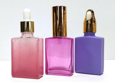 Cina L'imballaggio cosmetico svuota un quadrato 1 Oz che da 30 ml il contagoccia di vetro imbottiglia con la scatola di carta in vendita