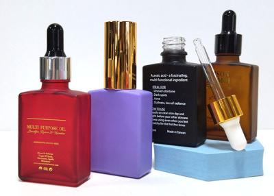 Cina L'imballaggio cosmetico svuota un quadrato 1 Oz che da 30 ml il contagoccia di vetro imbottiglia con la scatola di carta in vendita