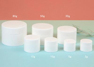 Cina Silk Print PP Plastic Double Wall Plastic Jar With Screw Lids 3ml-80ml in vendita