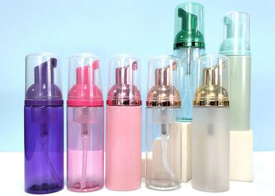 Cina Il rosa su ordinazione ha glassato la bottiglia vuota della pompa della mousse di 60ml Lash Cleanser Bottles in vendita