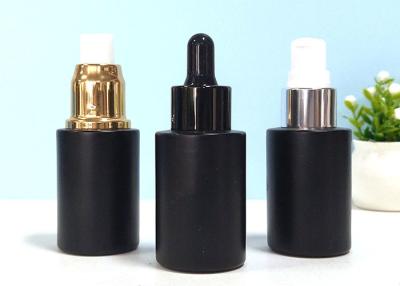 Cina 1Oz Matte Blue Flat Shoulder 30ml ha glassato l'insieme del siero delle bottiglie di vetro e dei barattoli in vendita