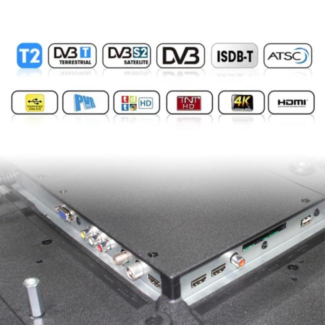 50-inch 4K LED TV wall mounted