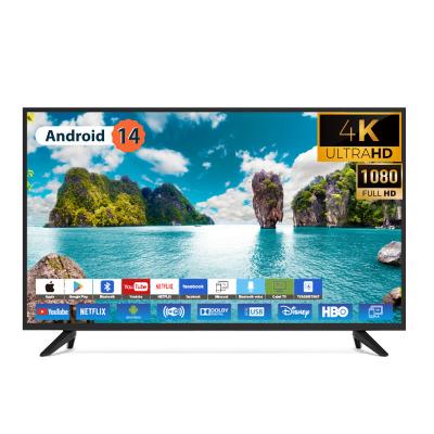 China 32 40 43 50 55 65 Inch Smart LED TV OEM Home Hotel Televisions LCD 2K 4K FHD UHD for sale