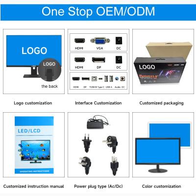 中国 OEM フレームレス 24 27 32インチ IPS 75-240Hz LCD モニター、昇降スタンド付きゲーミング 販売のため