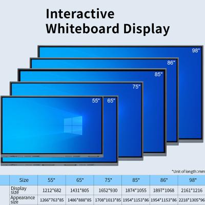 China 55'' Interactive Touch Screen Board For Teaching All In One Touch Windows System for sale