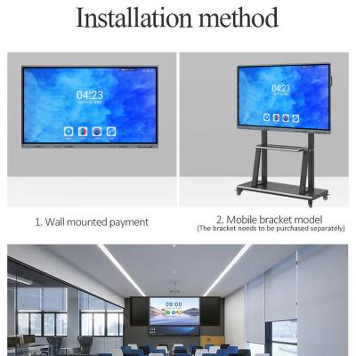 China Hot Selling Infrared Touch Screen Dual System Optional 75-Inch Smart Board  Conference Tablet and Teaching All-in-One Machine for sale