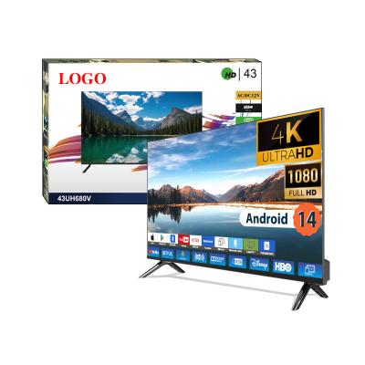 中国 4K UHD スマート Android TV 32 40 50 55 65 インチ LED スクリーン ホームシネマ 販売のため