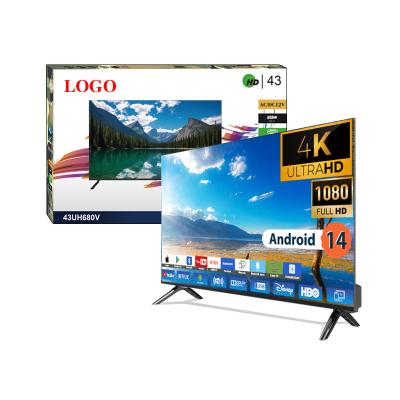 Cina Smart Android UHD TV 32 40 50 55 65 pollici LED 4K TV a schermo sottile in vendita